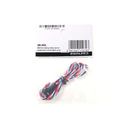 Servo Extensions Servo Extension Cable 45cm Jr 0 35mm² Dualsky Flash Rc