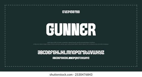 Modern Bold Font Sans Serif Font Stock Vector Royalty Free 2530476843 Shutterstock