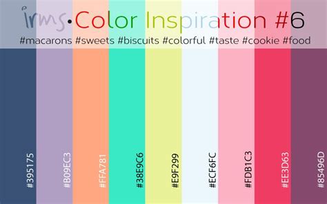 Colorinspiration6 Macarons So Sweet And Tasty These Macarons And Such Beautiful Colors For A