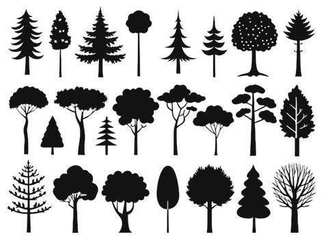 A Collection Of Trees And Shrubs With The Words Quot Trees Quot On Them
