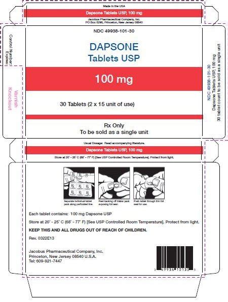 Dapsone Package Insert Prescribing Information