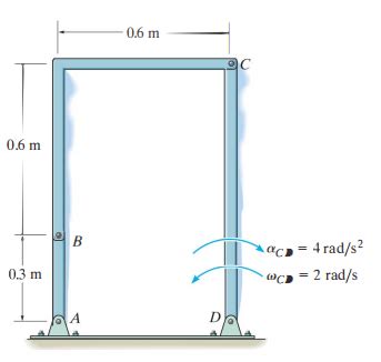 Solved Determine The Angular Acceleration And Chegg
