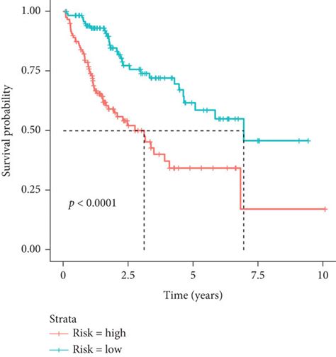 5 Gene Model Prediction Ability Assessment K M Survival Curves Of