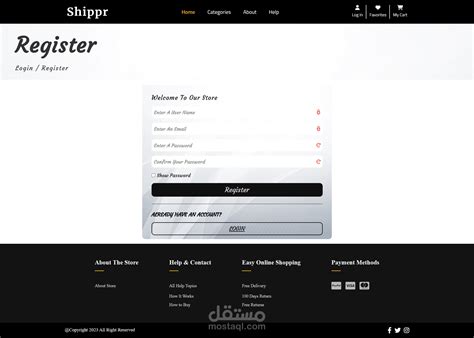 E Commerce Store Website Javascript Pug Html Sass Css Gulp مستقل