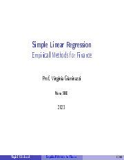 Understanding Simple Linear Regression For Financial Analysis Course Hero