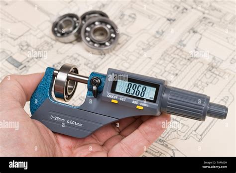 Digital Micrometer Drawing Digital Micrometer Stock Illustrations