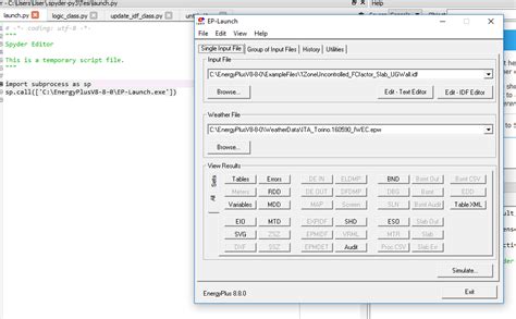 Python Script To Launch Energy Plus With Command Line Arguments Stack Overflow