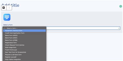 How To Create An Equipment Checkout Form In Wordpress Fluent Forms