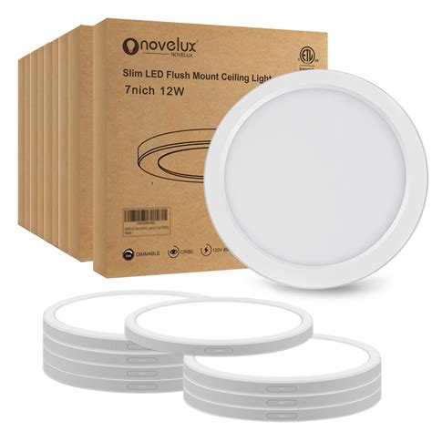 Novelux 7 Inch Led Ceiling Light Flush Mount Ultra Slim 0 63 Thick