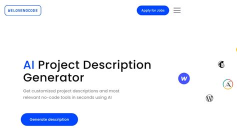 Project Description Generator Ai Powered Tool For No Code Project Creation