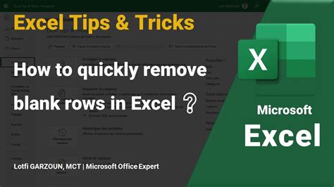 ⚡ How To Quickly Remove Blank Rows In Excel Youtube