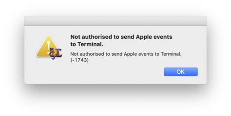 Mojave Error Not Authorised To Send Apple Events To Terminal” When Starting Maxima Ask