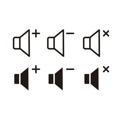 Premium Vector Loudspeaker Sign Volume Symbol Speaker Icon Set Volume Icon Vector Volume