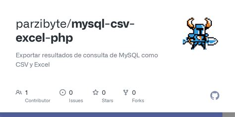 Mysql Csv Excel Phpreportephp At Main · Parzibytemysql Csv Excel Php