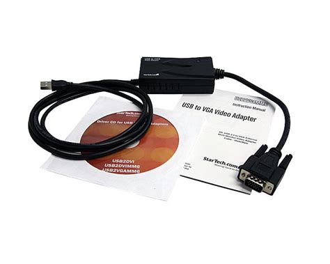 External Vga Usb Adapter With Built On Cables Startech Com