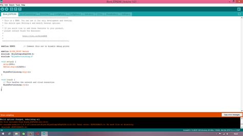 Compiling Error In Blynkesp8266 Issues And Errors Blynk Community