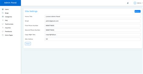 GitHub Kajal Generate Crud Ready Made Admin Panel For Laravel Just By Installing Get Theme