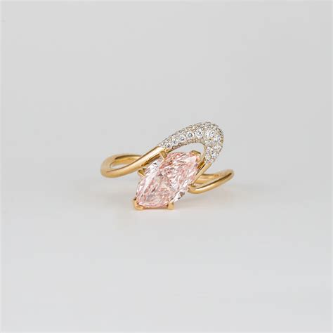 Juno Pink Marquise Pink Marquise Diamond Engagement Ring Grew And Co