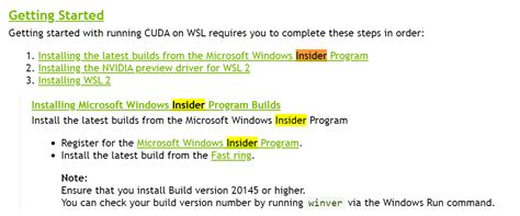 GPU Not Accesssible For Running Tensorflow And Installing CUDA Issue Microsoft WSL