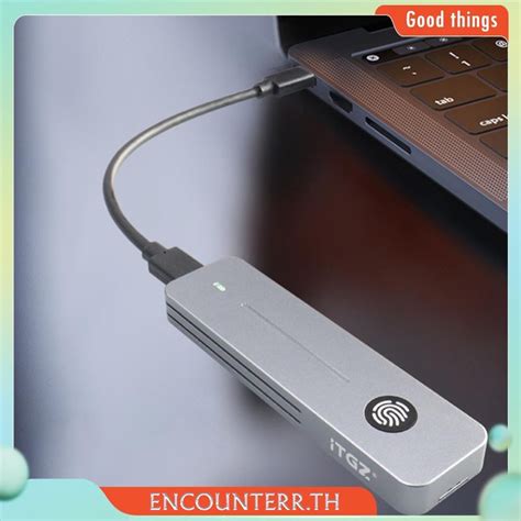 encounterr th M 2 NVMe SATA SSD Enclosure 10Gbps ลายน วมอเข ารหส M 2 SSD Case M B M