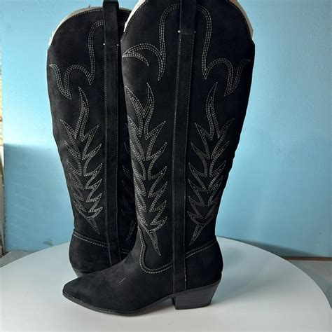 Universal Thread Womens Leather Tall Riding Depop