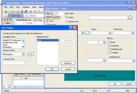 ASP NET Usando CSS Cascading Style Sheets