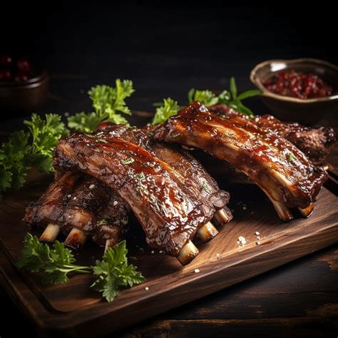 Premium Photo Mutton Ribs