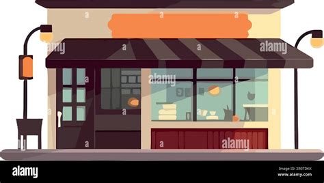 Modern Vector Design Of A City Storefront Isolated Stock Vector Image And Art Alamy