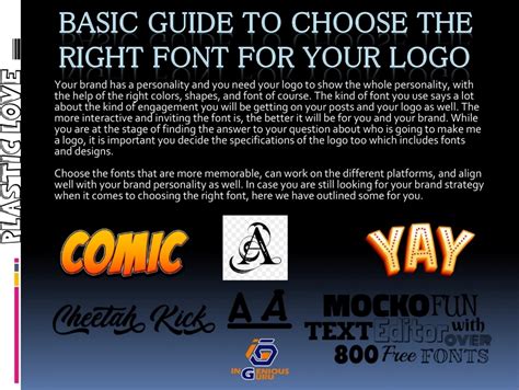 Basic Guide To Choose The Right Font For Your Logo