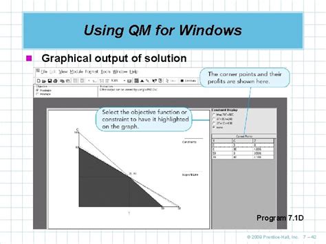 Chapter 7 Linear Programming Models Graphical And Computer
