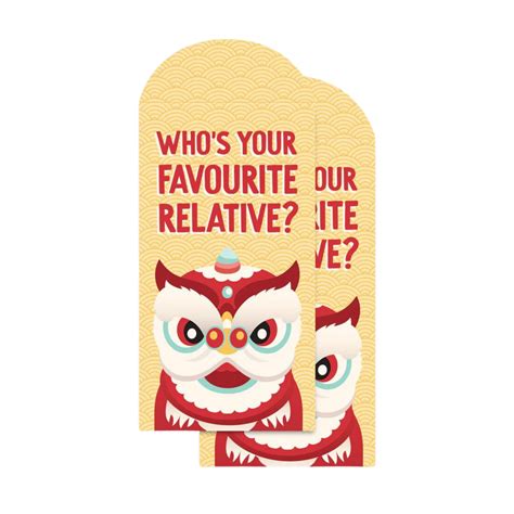 Whos Your Favourite Relative Envelope Foo Hung Curios