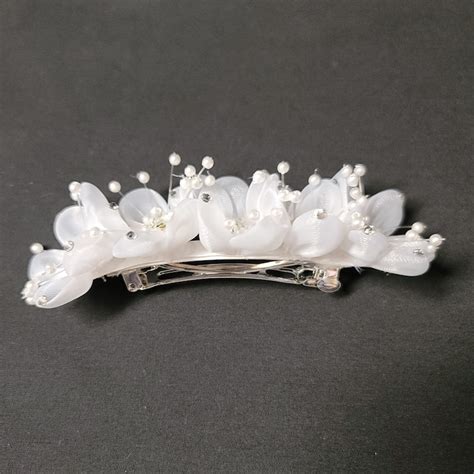 Floral Hair Barrette Flower Hair Barrette Special Occasion Hair