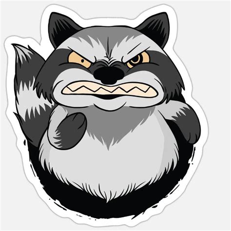 Angry Raccoon Cartoon