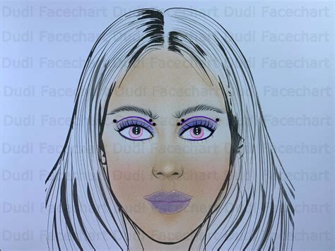 Printable Face Chart Templates For All The Makeup Lovers And Etsy