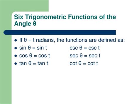 PPT Trigonometric Functions PowerPoint Presentation Free Download ID 665188
