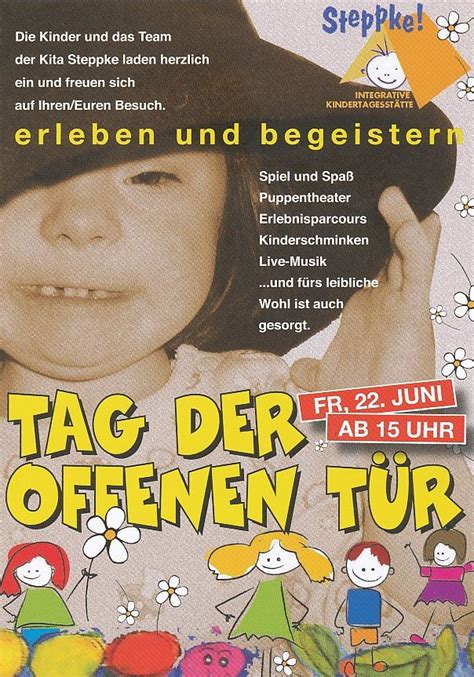 Kita Steppke Einladung Zum Tag Der Offenen T R
