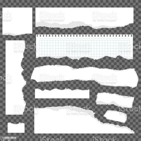 찢어진 종이 벡터 만화는 투명한 배경에 격리 설정합니다 0명에 대한 스톡 벡터 아트 및 기타 이미지 0명 가장자리 공란 Istock
