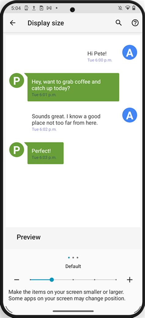 Stock Android Smartphone Centre For Accessibility Australia