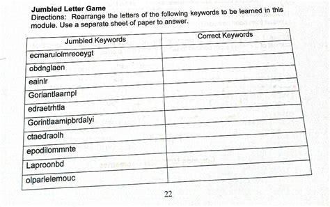 solved jumbled letter game directions rearrange the letters