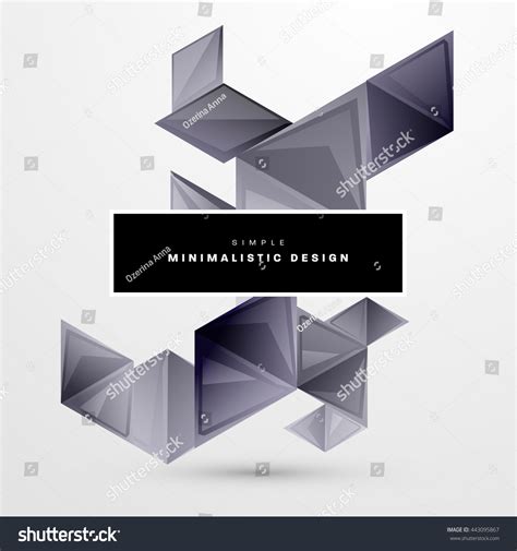 Geometric Vector Background Triangles Pattern Business Stock Vector Royalty Free 443095867
