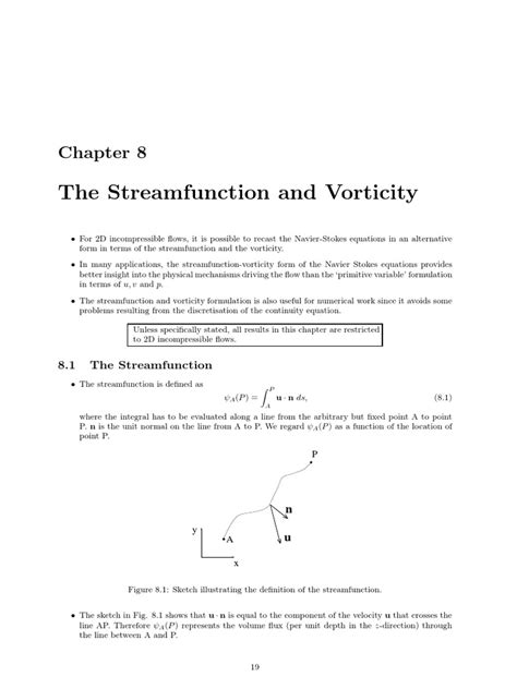 Chapter 8 The Streamfunction And Vorticity Pdf Navier Stokes Equations Multivariable Calculus