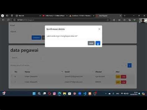 tutorial menggunakan crud laravel livewire - YouTube
