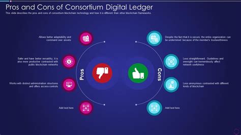digital ledger technology pros and cons of consortium digital ledger