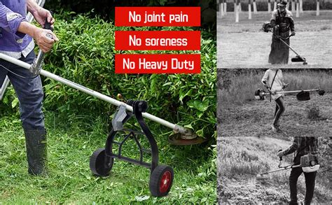 Amazon Com Generic String Trimmer Wheel Attachment Adjustable Lawn Mower Auxiliary Wheel