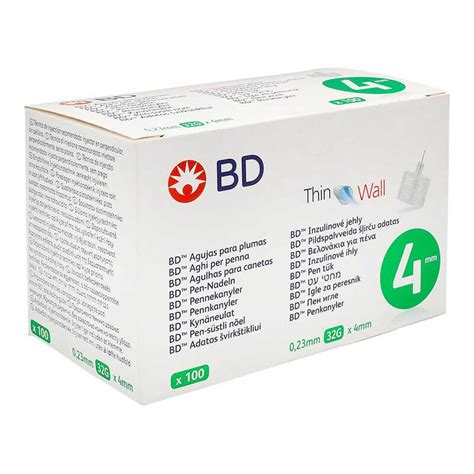Bd Thin Wall Pen Nadeln 023 32 Gx4 Mm 100 St Meine Onlineapo
