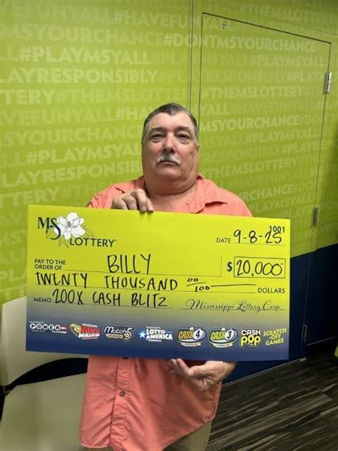 Saucier Man Wins 20000 Mississippi Lottery