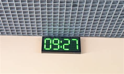 Digital Clock In Airport Terminal Stock Image Image Of Alappuzha Light 321302285