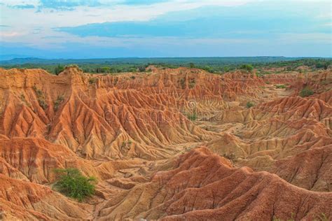 Beautiful And Colorful Landscape Seen In A Colombian Place Known As The