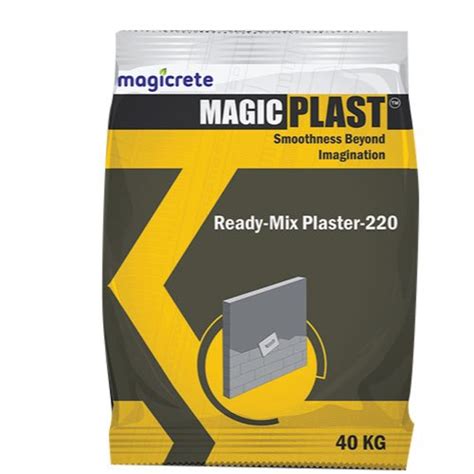 Magicrete Magic Plast Ready Mix Plaster, 12 mm, Packaging Size: 40 Kg ...