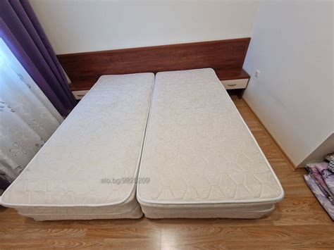 Спални с матрак Легло Мебели за дома и офиса Слънчев бряг Легло 180 200 със стена и но